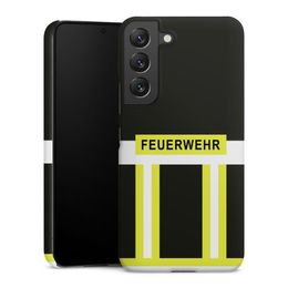 DeinDesign Galaxy S22 Handy Premium Case Smartphone Handyh&uuml;lle Schutzh&uuml;lle matt Fire Fighters Fire Fighter Job Premium Case