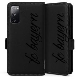 DeinDesign Galaxy S20 Handy Klapph&uuml;lle Handyh&uuml;lle aus Kunst Leder schwarz Flip Case Fc Bayern M&uuml;nchen Fcb Official Licensed Product Sideflip mit Lasche