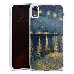DeinDesign iPhone Xr Handy Silikon H&uuml;lle Case wei&szlig; Handyh&uuml;lle Kunst Painting Silikon Case