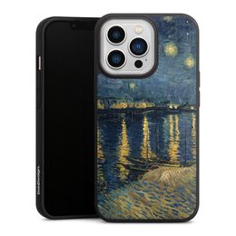 DeinDesign iPhone 13 Pro Handy Premium Silikon H&uuml;lle Handyh&uuml;lle schwarz Case Kunst Painting Silikon Premium Case