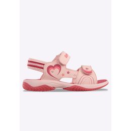 Sandale Lotto, Kinder, Gr. 26, pink (rose, pink), Synthetik, Schuhe Sandale
