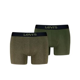 Levi's Boxershorts LEVI'S, Herren, Gr. XL, khaki, Single Jersey, Obermaterial: 95% Baumwolle, 5% Elasthan, k&ouml;rpernah, Unterhosen