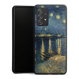 DeinDesign Galaxy A52s 5G Handy Premium Silikon H&uuml;lle Handyh&uuml;lle schwarz Case Painting Kunst Silikon Premium Case