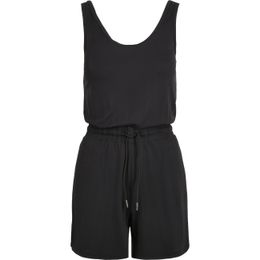 Jumpsuit Urban Classics "Urban Classics Damen Ladies Short Sleeveless Modal Jumpsuit", Damen, Gr. S, US-Gr&ouml;&szlig;en, schwarz, 77% Modal, 23% Polyester, unifarben, loose fit, Overalls Jumpsuit