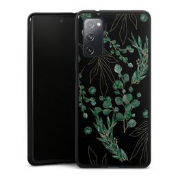 DeinDesign Galaxy S20 FE Handy Silikon H&uuml;lle Case schwarz Handyh&uuml;lle Nature Eukalyptus Leaves