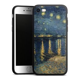 DeinDesign iPhone SE (2020) Handy Premium Silikon H&uuml;lle Handyh&uuml;lle schwarz Case Kunst Painting Silikon Premium Case