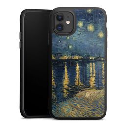 DeinDesign iPhone 11 Handy Premium Silikon H&uuml;lle Handyh&uuml;lle schwarz Case Painting Kunst Silikon Premium Case