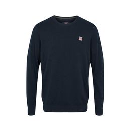 Strickpullover VINSON "VINSON Sweater VMJulian", Herren, Gr. S, schwarz sapphire, Obermaterial: 100% Baumwolle, Pullover Strickpullover