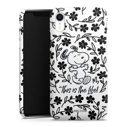 DeinDesign iPhone Xr Handy Premium Case Smartphone Handyh&uuml;lle Schutzh&uuml;lle matt Peanuts Flowers Snoopy Premium Case