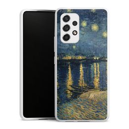 DeinDesign Galaxy A53 5G Handy Silikon H&uuml;lle Case wei&szlig; Handyh&uuml;lle Kunst Painting Silikon Case