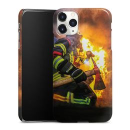 DeinDesign iPhone 11 Pro Max Handy Premium Case Smartphone Handyh&uuml;lle Schutzh&uuml;lle gl&auml;nzend Life Saver Fire Fighters Fire Premium Case