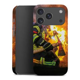 DeinDesign iPhone 17 Pro Handy Premium Case Smartphone Handyh&uuml;lle Schutzh&uuml;lle gl&auml;nzend Life Saver Fire Fighters Fire Premium Case
