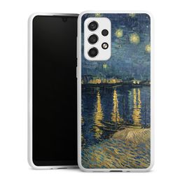 DeinDesign Galaxy A33 5G Handy Silikon H&uuml;lle Case wei&szlig; Handyh&uuml;lle Kunst Painting Silikon Case