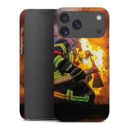DeinDesign iPhone 17 Pro Max Handy Premium Case Smartphone Handyh&uuml;lle Schutzh&uuml;lle gl&auml;nzend Life Saver Fire Fighters Fire Premium Case
