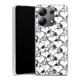 DeinDesign Xiaomi Redmi Note 13 4G Handy Silikon H&uuml;lle Case transparent Handyh&uuml;lle Peanuts Snoopy Muster Silikon Case