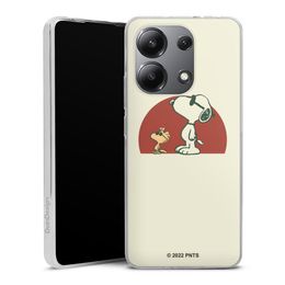 DeinDesign Xiaomi Redmi Note 13 4G Handy Silikon H&uuml;lle Case transparent Handyh&uuml;lle Snoopy Official Licensed Product Kindheit Silikon Case