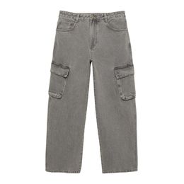 Pull&Bear Pull&bear Cargo Jeans male Grey size 36