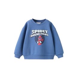 Mango Kids Sweatshirt 'SPNET' boy Blue size 18-24