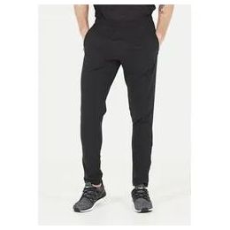 Sweathose Endurance "THULE ACTIV", Herren, Gr. XL, EURO-Gr&ouml;&szlig;en, schwarz, 87% Polyester, 13% Elasthan, bedruckt, unifarben, lang, Hosen Sweathose, mit komfortablem 4-Wege-Stretch
