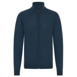 !Solid Strickjacke SOLID "Trainingsjacke SDBABAL", Herren, Gr. XXL, blau (insignia blau), Obermaterial: 100% Polyacryl PAN., Strickjacken Strickjacke