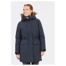 Parka WHISTLER "Bluff", Damen, Gr. 36, blau, 92% Polyester, 8% Elasthan, unifarben, normal, ohne Ausschnitt, Jacken Parka, mit wasserdichten und w&auml;rmenden Eigenschaften