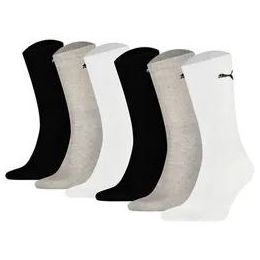 Kurzsocken Puma "Socken 6er Pack", Herren, Gr. 35-38, bunt (schwarz, wei&szlig;, grau), Obermaterial: 74% Baumwolle CO. 21% Polyester PES. 3% Polyamid PA. 2% Elasthan EL., Socken