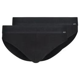 Slip Skiny "Slip 2er Pack", Damen, Gr. XL, schwarz, Obermaterial: 100% Baumwolle CO., Unterhosen Slip