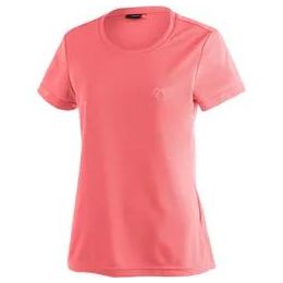 T-Shirt Maier Sports "Waltraud", Damen, Gr. 40, rosa (altrosa), 100% Polyester, Rundhals, Shirts T-Shirt, Damen Kurzarmshirt, leichtes Sommer Funktionsshirt, Rundhals, Reg Fit
