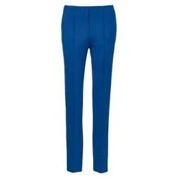 Schlupfhose GOLDNER "Moderne Hose LOUISA mit streckenden Biesen", Damen, Gr. 40, N-Gr, blau (k&ouml;nigsblau), Obermaterial: 67% Viskose CV. 27% Polyamid PA. 6% Elasthan EL., normal, Hosen Schlupfhose, Ohne