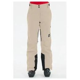 Skihose WHISTLER "Takoda", Damen, Gr. 46, EURO-Gr&ouml;&szlig;en, beige, 100% Polyester, mehrfarbig, lang, Hosen Skihose, in atmungsaktiver Qualit&auml;t