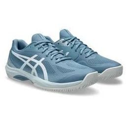 Hallenschuh asics "COURT HUNTER FF", Herren, Gr. 44,5, saba blau, wei&szlig;, Synthetik, Schuhe Hallenschuh, besonders geeignet f&uuml;r Handball und Volleyball