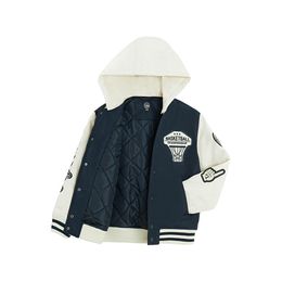 Cool Club Jacke Jungen Gr&ouml;&szlig;e 128 dunkelblau / wei&szlig;