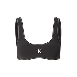 Calvin Klein Swimwear Bikini Top female Black size L
