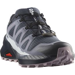 Trailrunningschuh Salomon "SPEEDCROSS PEAK GORE-TEX W", Damen, Gr. 39, blau (blau nights, grisaille, nirvana), Synthetik, Textil, Schuhe Trailrunningschuh, wasserdicht