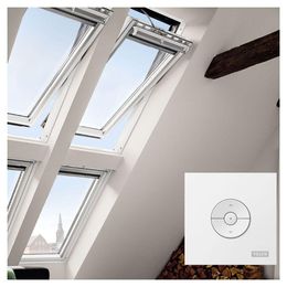 Velux INTEGRA Elektro Dachfenster GGU 008421 Schwingfenster Kunststoff ENERGIE Fenster, 55x78 cm (CK02)