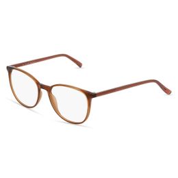 Fielmann ABC 064 CL Brille Damen | Fassung: Vollrand, Oval, Braun Transparent