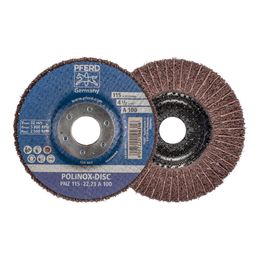 Pferd TOOLS POLINOX Vlies-Schleifdisc PNZ &Oslash; 115 mm Bohrung-&Oslash; 22,23 mm A100 f&uuml;r Feinschliff und Finish (44692264)