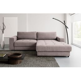 Ecksofa WERK2, B:270cm H:76cm T:182cmbeige, 92% Polyester, 8% Nylon, Wohnzimmer, Sofas, "Indiana inkl. Bettfunktion & Bettkasten, bequem, Breite