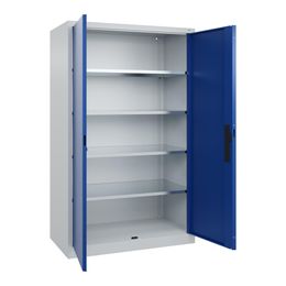 C+P Werkzeugschrank Acurado, 1950x1200x600mm, 7035/5010 ; C + P M&ouml;belsysteme (08932-00|S10310)