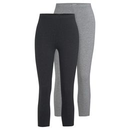 Gina 2 Damen 3/4-Leggings unifarben