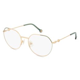 Carolina Herrera CH0059 Brille Damen | Fassung: Vollrand, Panto, Gr&uuml;n Gold