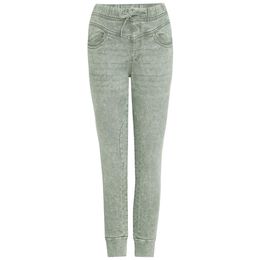 Gina Damen Jeggings mit Used-Waschung
