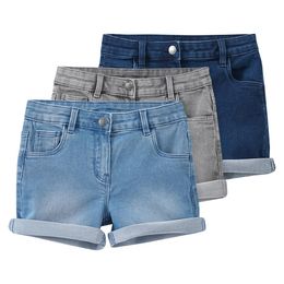 Yigga 3 M&auml;dchen Jeansshorts im Five-Pocket-Style