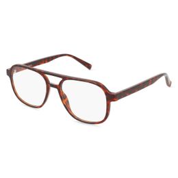 Fielmann LD 039 FA QUINN Brille Unisex | Fassung: Vollrand, Quadratisch, Havanna Gl&auml;nzend