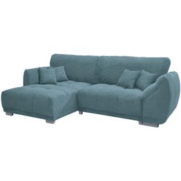 Wohnlandschaft Home Affairepetrol, 92% Polyester, 8% Nylon, Sofas