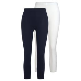 Gina 2 Damen 3/4-Leggings unifarben