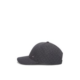 Baseball Cap Tommy Hilfiger "FLAG JACQUARD", Damen, schwarz, Web, Baumwolle, gemustert, Caps, Regular fit mit festem Schirm