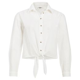 Gina Damen Bluse mit Knotendetail