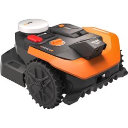 Rasenm&auml;hroboter WORX "Landroid Vision Cloud WR303E 2WD ohne Begrenzungskabel, Auto-Mapping", orange, schwarz, B:45,7cm H:28,3cm T:57,6cm, Rasenm&auml;hroboter, App-Steuerung