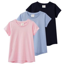 Yigga 3 M&auml;dchen T-Shirts im Basic-Look